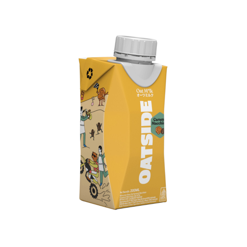 Jual Oatside Oat Drink Caramel Macchiato 200 ml | Shopee Indonesia