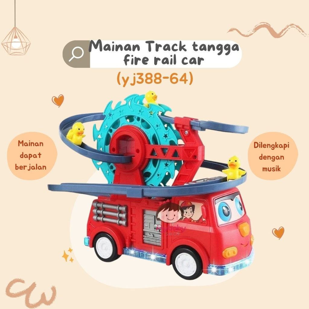 Jual Mainan Anak Mobil Berjalan Pemadam Kebakaran Plus Seluncur Bebek ...