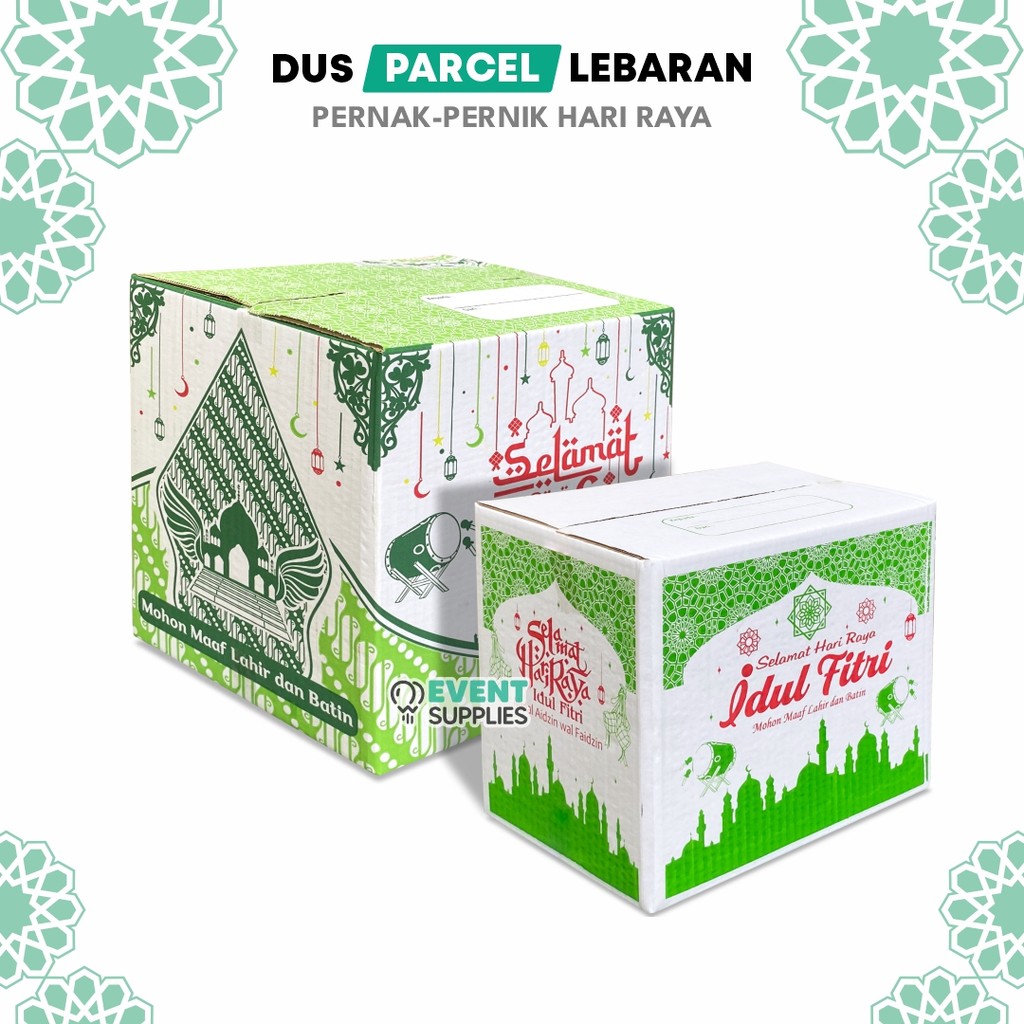 Jual Dus Box Parcel Lebaran Idul Fitri Kemasan Hampers Kardus Motif ...