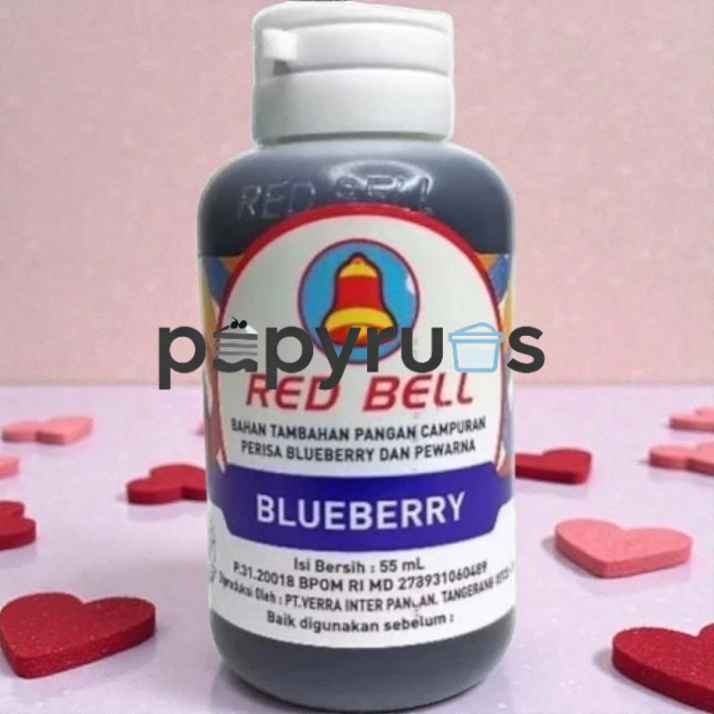 Jual RED BELL PEWARNA DAN PERISA MAKANAN RASA BLUEBERRY 55 ml | Shopee ...