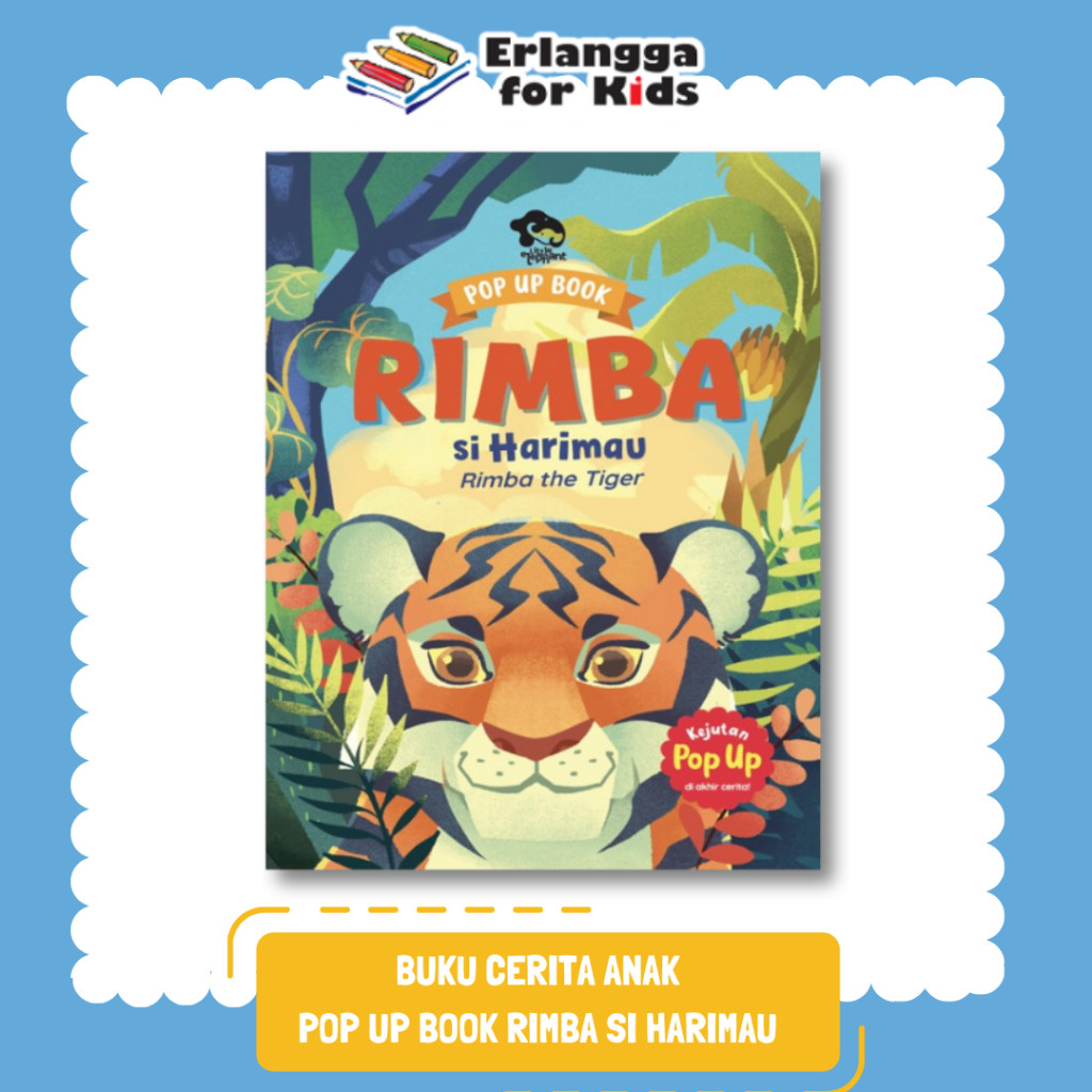 Jual [Erlangga ] Buku Referensi Anak Bilingual: Pop Up Book Rimba ...