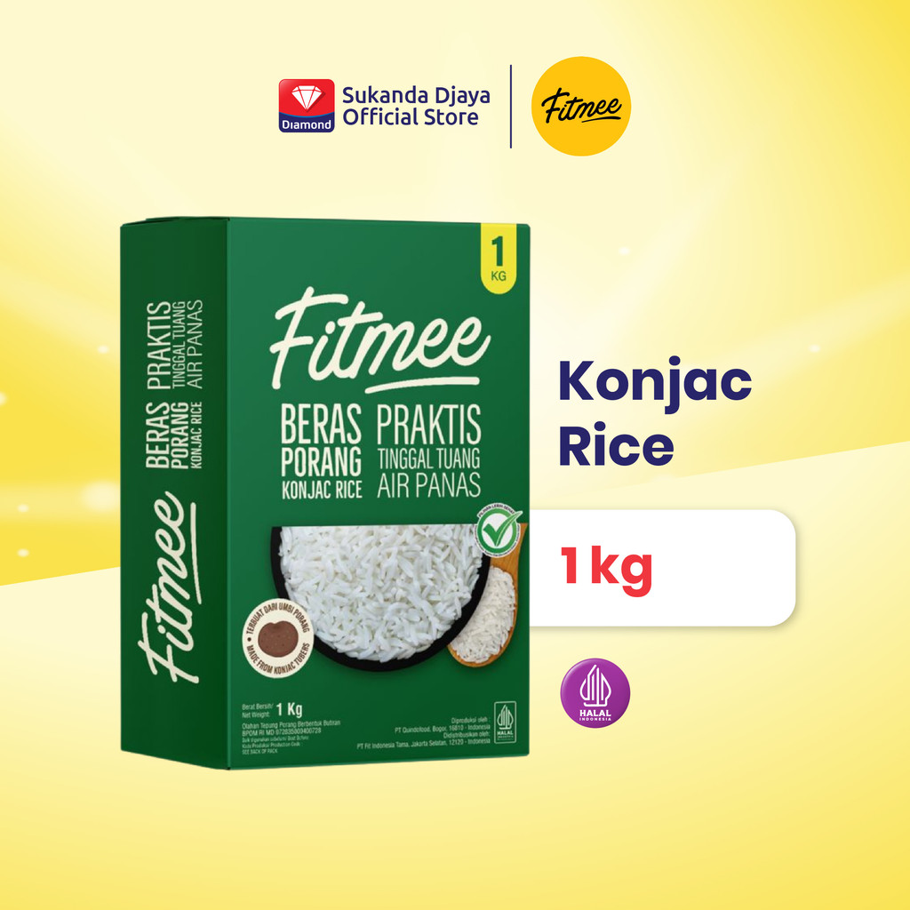 Jual Fitmee Beras Porang Gluten Free 1 Kg - Shirataki / Konjac Rice ...