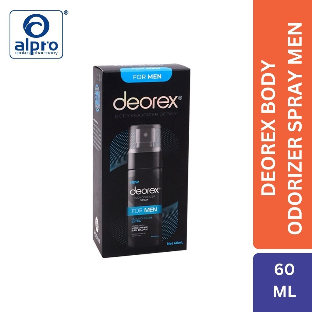 Jual Deorex Body Odorizer Spray Men 60 Ml | Shopee Indonesia