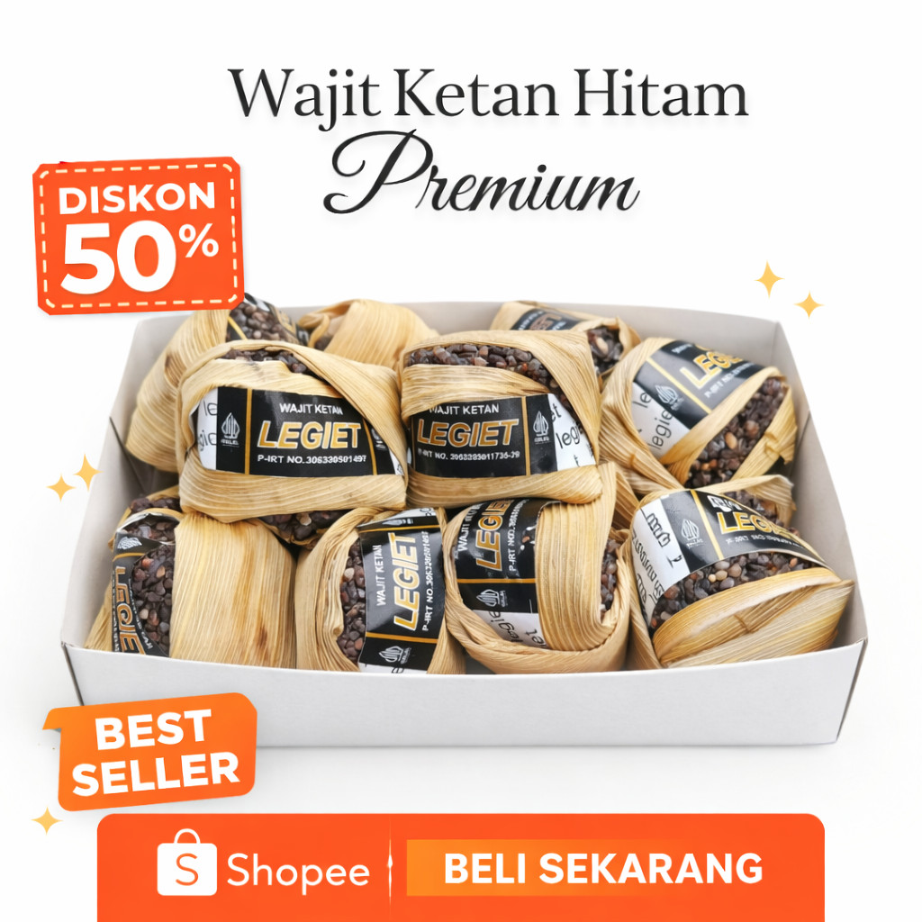 Jual Wajit Ketan Hitam Premium Asli Garut Kemasan 1kg-500gram-250gram ...