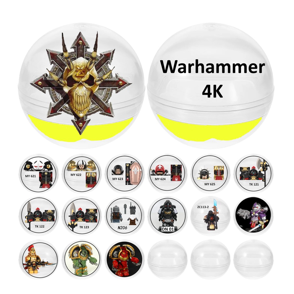 Jual Mainan kapsul gacha varian - Warhammer 4K (SKU MY621 - MY625 TK121 ...