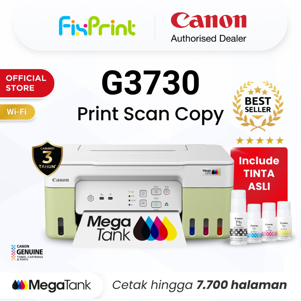 Jual FixPrint Printer Wifi Canon G3730 Series - Ink Tank All in One ...