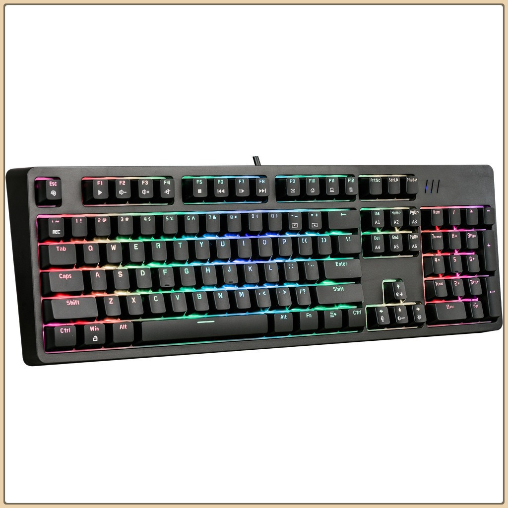 Jual Mechanical Keyboard RYUNIX FO|104 104 Keys Wired USB RGB Removable ...