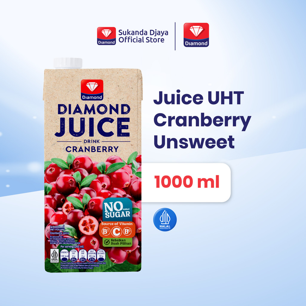 Jual Diamond Juice UHT Cranberry Unsweet 200 ML | Shopee Indonesia