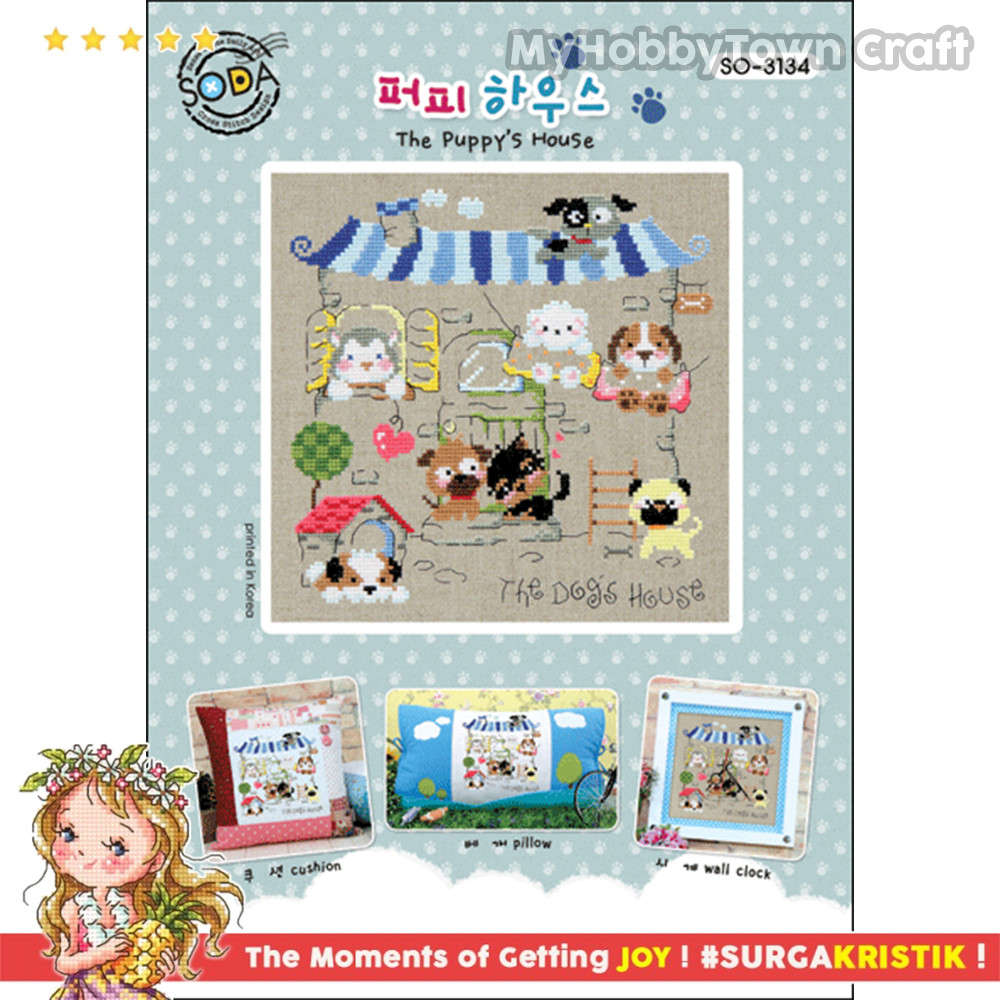 Jual Paket DIY Craft Sulam Kristik Strimin Cross Stitch Sodastitch SO ...