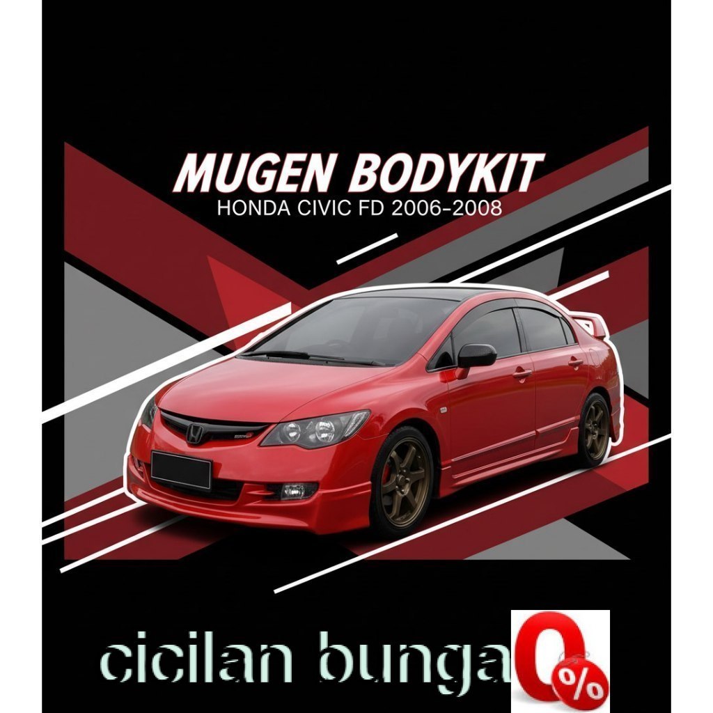 Jual BUMPER / BEMPER bodykit civic fd 2006 2007 2008 bodikit civic fd ...