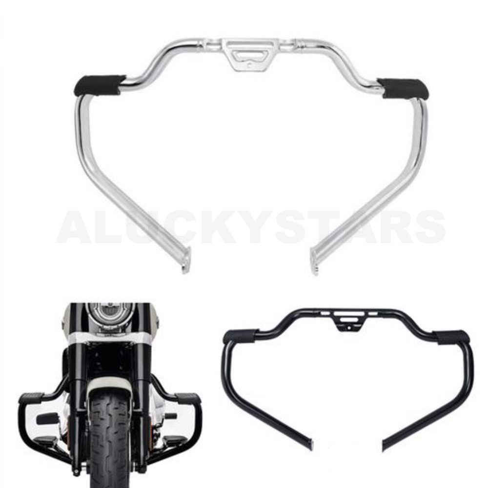 Jual Engine Guard Crash Bar Protective Bumper For Harley Softail Deluxe ...