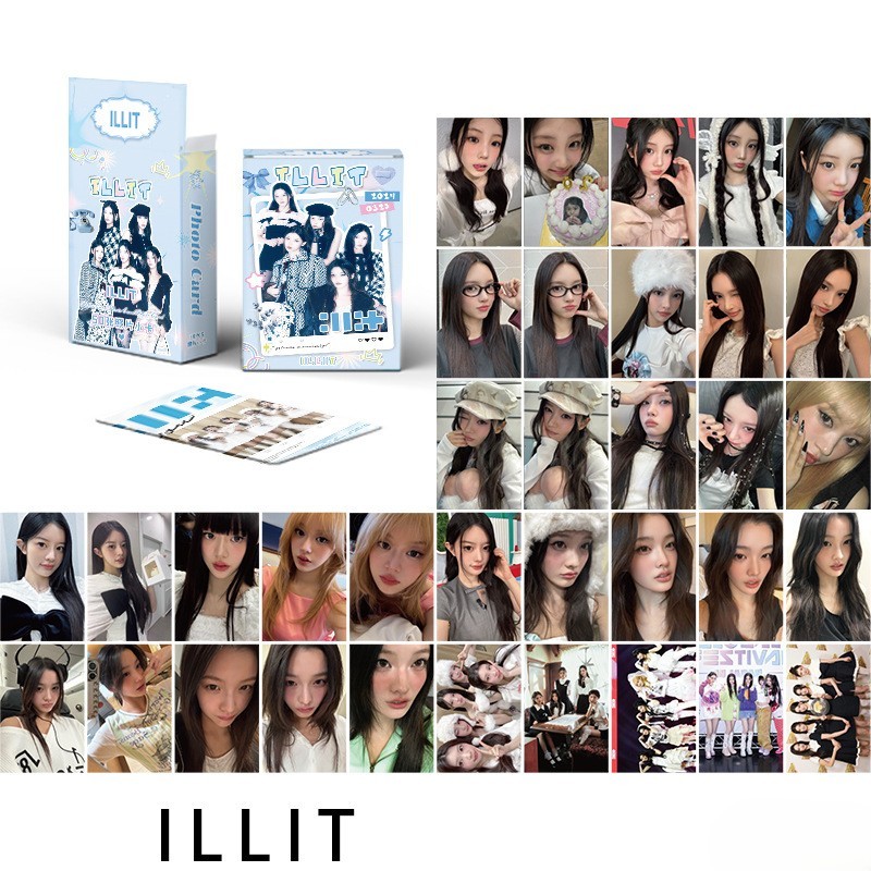 Jual [TS] ILLIT 50 HOLOGRAM PHOTOCARD LOMO CARD PHOTO CARD KPOP ...