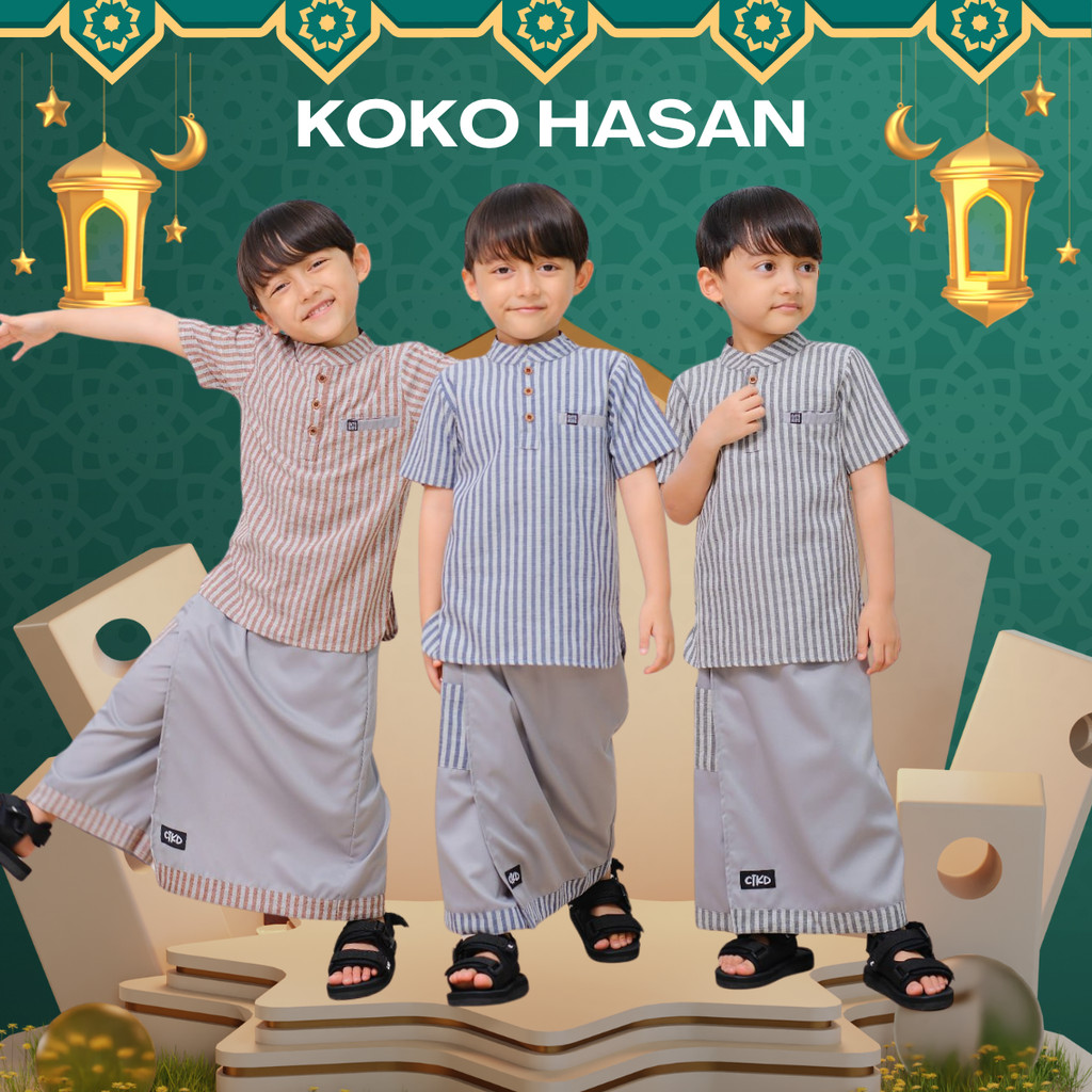 Jual Baju Muslim Anak Laki Laki 1 - 10 Tahun Model Sarcel Hasan Salur ...