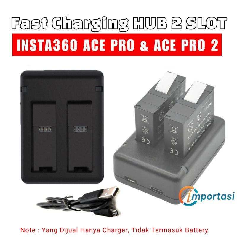 Jual RINGTEAM Charger Hub 2 Slot Casan Battery for INSTA360 ACE / ACE ...