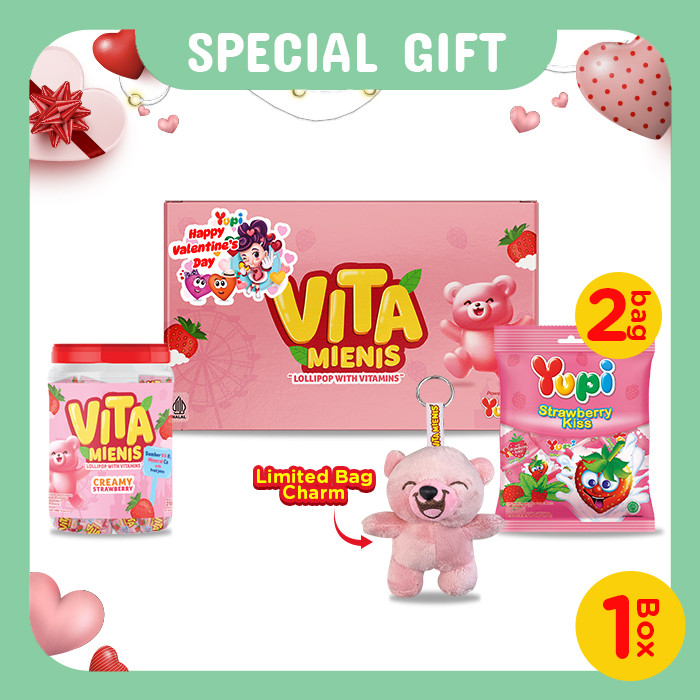 Jual Yupi Package Vita Valentine Box With Bag Charm | Shopee Indonesia