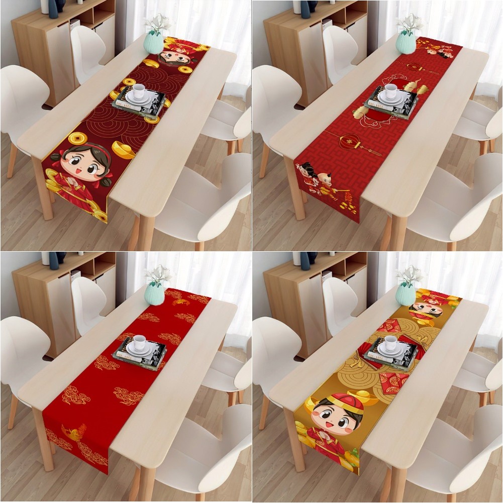 Jual Taplak Meja Tabble Runner IMLEK Sincia CNY 33 x 180 Dekorasi ...