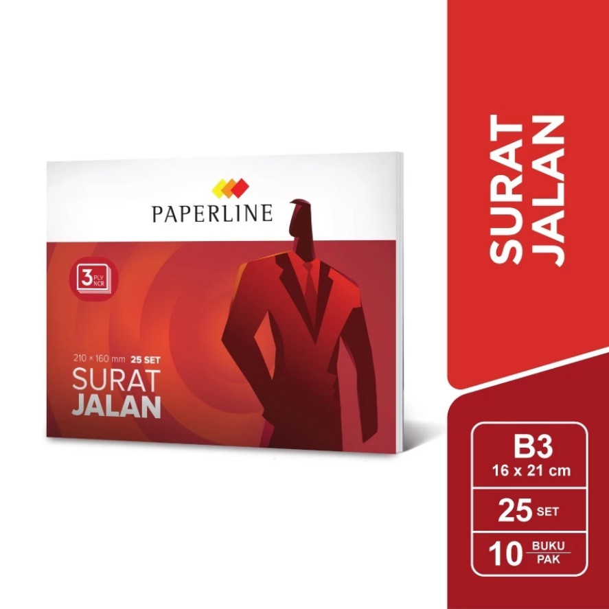 Jual (1 PCS) SURAT JALAN PAPERLINE / 3PLY NCR NOTA RANGKAP 3 BESAR ATK ...