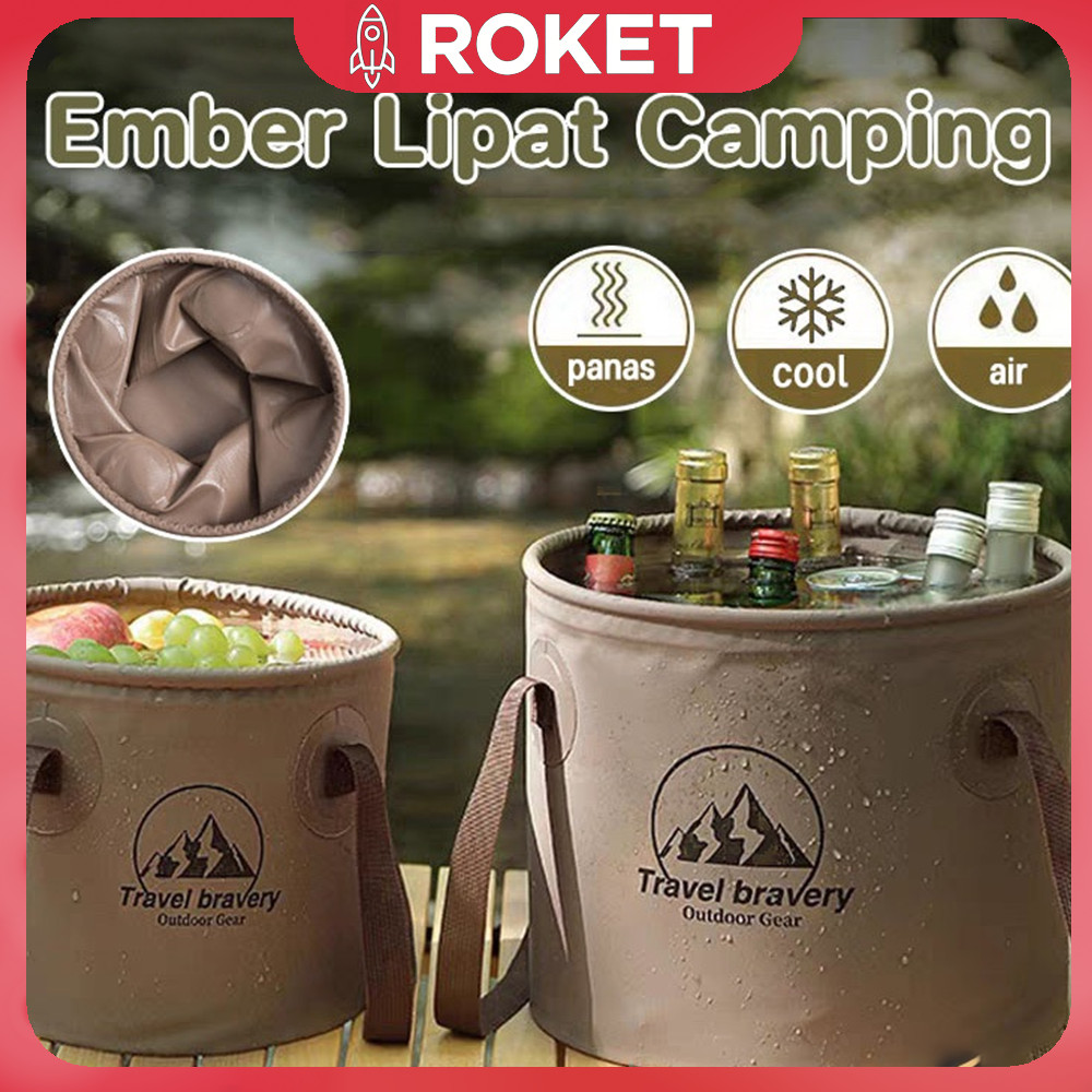 Jual 10/20L Ember Lipat Camping Serbaguna Camping Ember Piknik /Ember ...