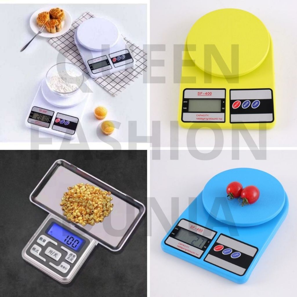 Jual Timbangan Kue Digital SF400 / Timbangan Emas Digital Mini Biru ...