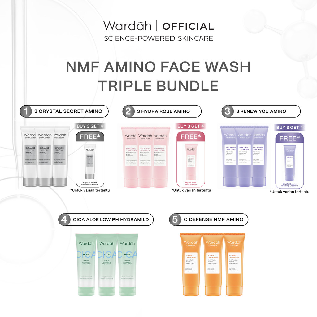 Jual Wardah Face Wash Gentle Series 100 ml Sabun Cuci Muka Setahun ...
