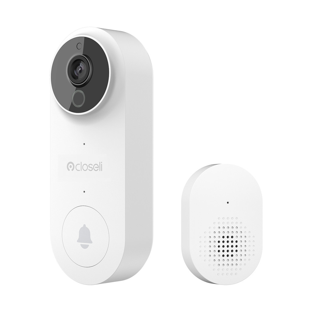 Jual Closeli Wireless Waterproof Doorbell BR100PB2 2MP Video Intercom ...