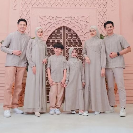 Jual KEKE ALHAYA SERIES KHAKI Sarimbit Keluarga 2026 Gamis Koko Family ...