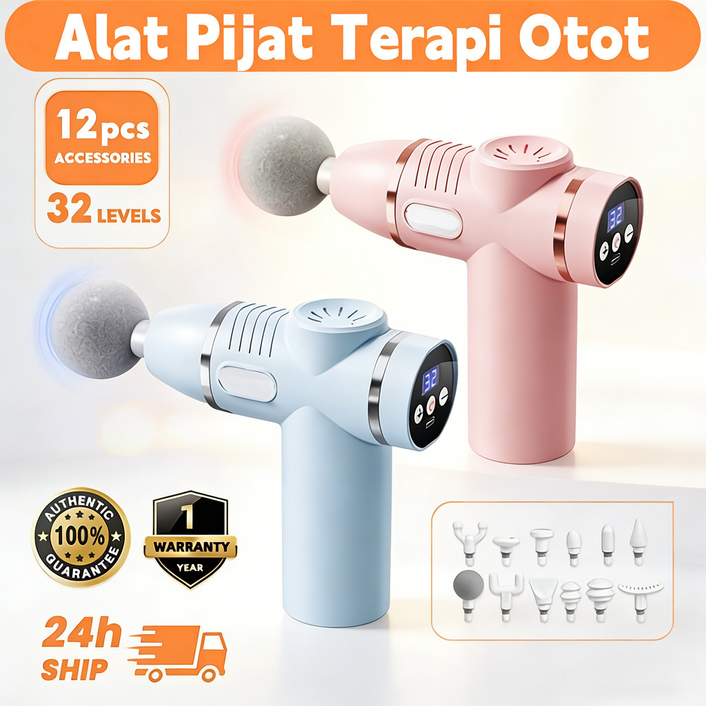 Jual Garansi Satu Tahun Alat Pijat Terapi Otot 12 Head Alat Relaksasi ...