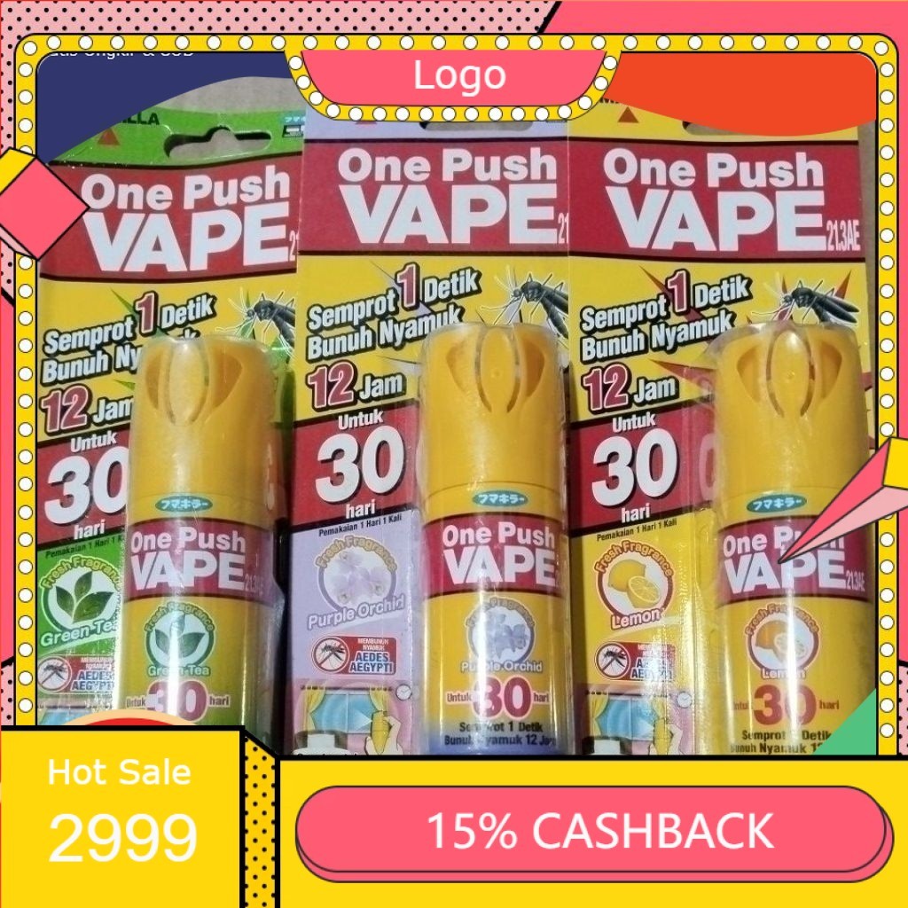 Jual vape one push bunuh nyamuk 12 jam 30 hari | Shopee Indonesia