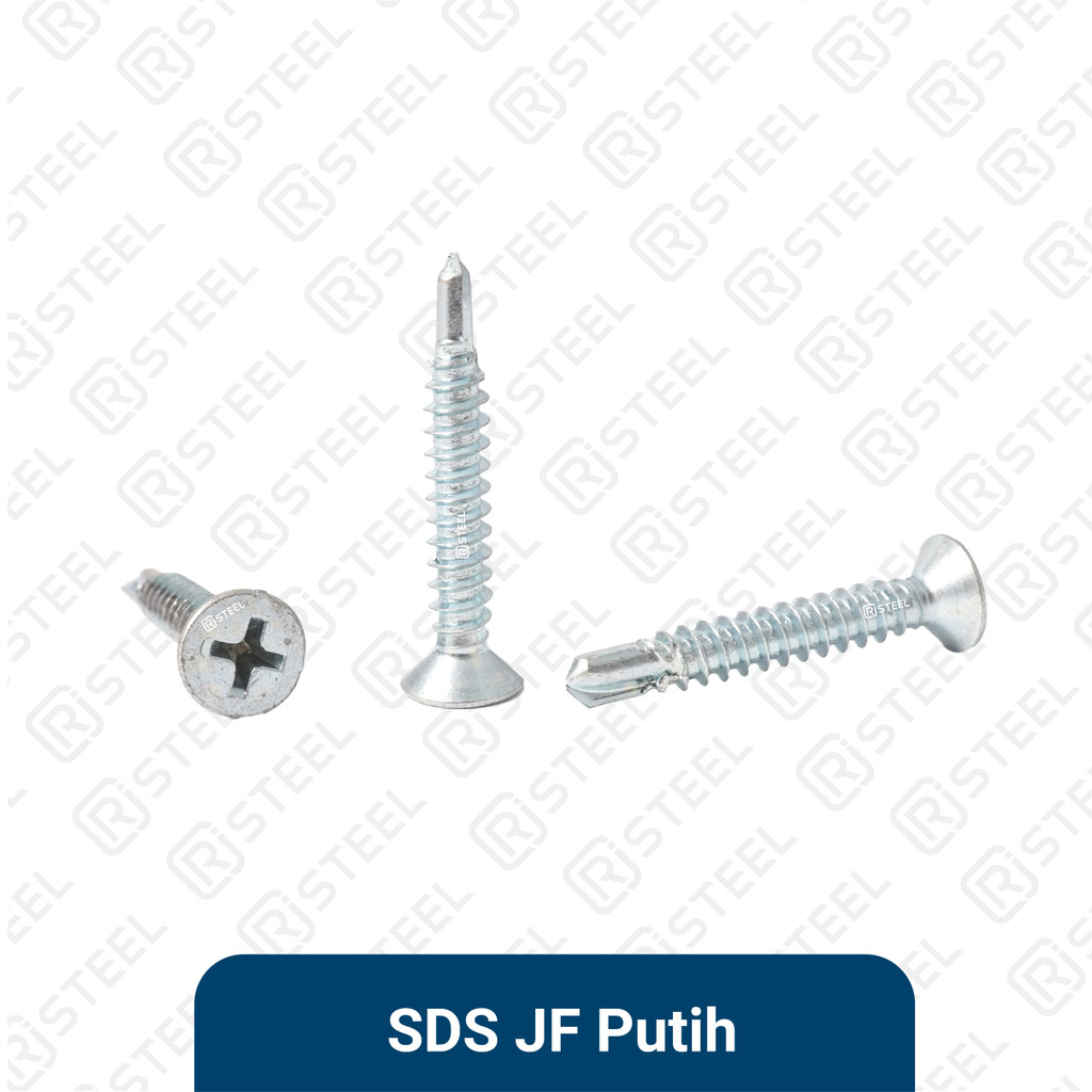 Jual RJ Steel SDS Putih / Sekrup Roofing JF Putih/ Sekrup Drilling FH ...