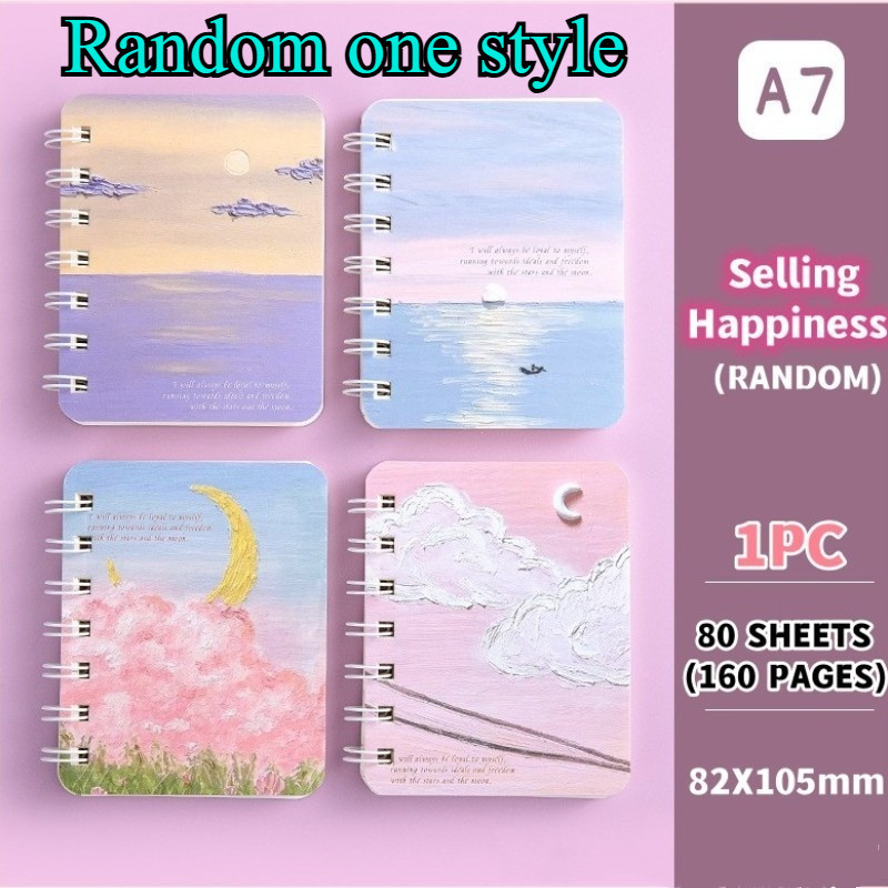 Jual Notebook Mini A7 50 Lembar Lucu Mini Notes Spiral Diary Buku ...