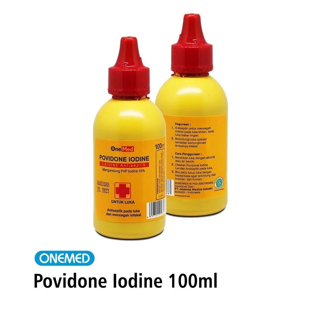 Jual Povidone Iodine Betadine OneMed Botol (15ml / 30ml / 60ml / 100ml ...