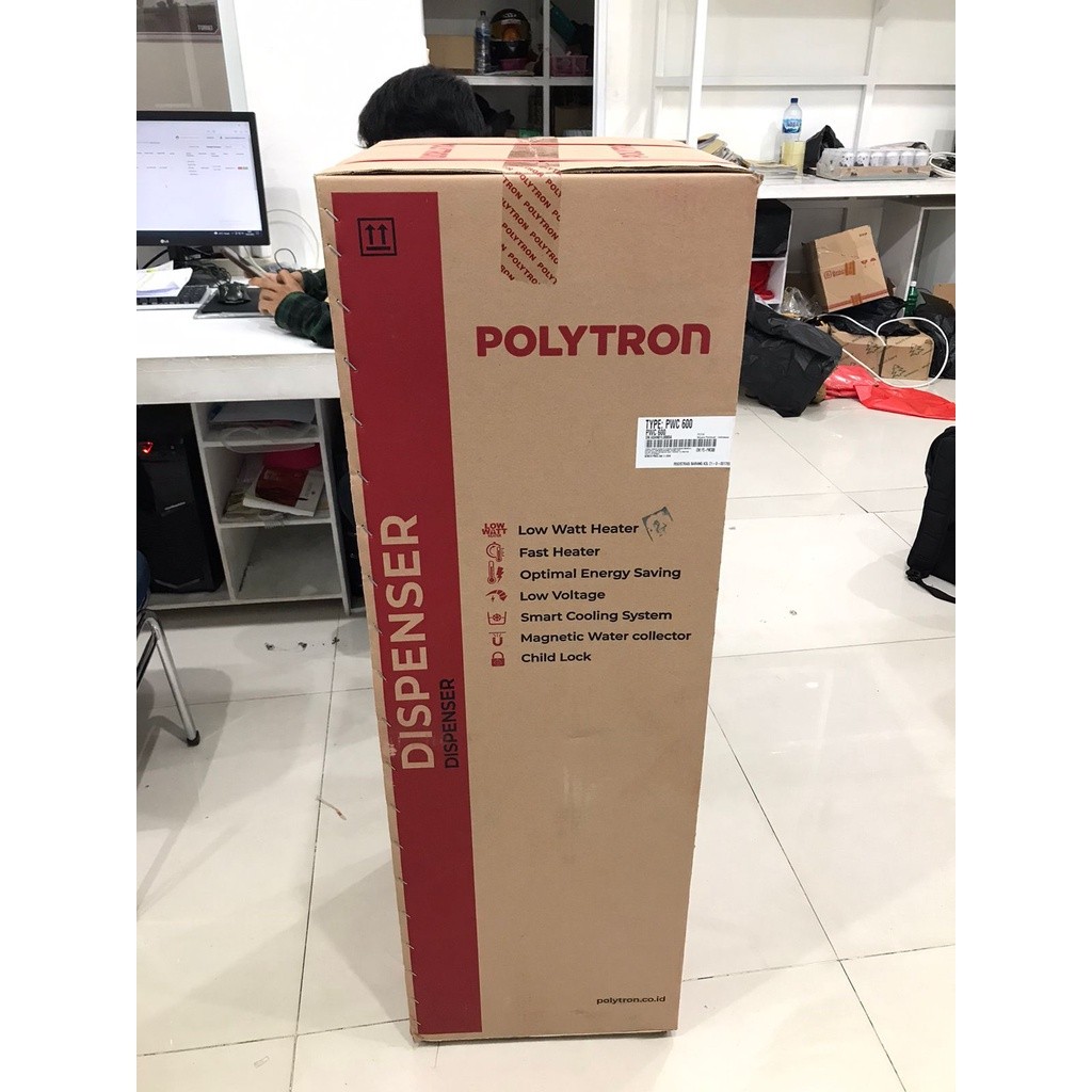Jual DISPENSER POLYTRON GALON BAWAH POLYTRON PWC-615X | Shopee Indonesia