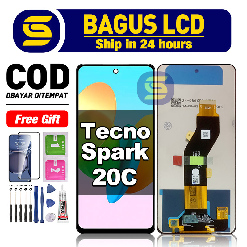 Jual LCD Tecno Spark 20C Fullset hp layar Touchscreen untuk Glass Touch ...