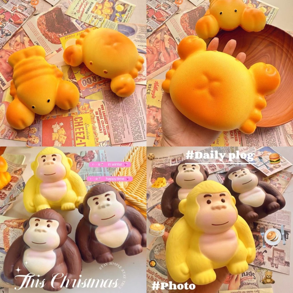 Jual Squishy Premium Super Slow Rising Animal Version Gorilla Monkey ...