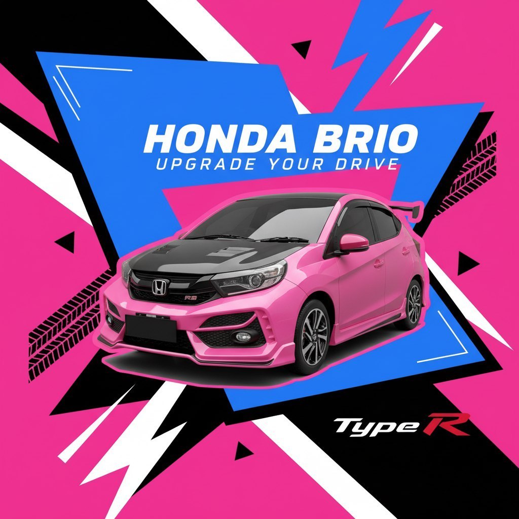 Jual bodikit BODYKIT NEW BRIO CUSTOM TURBO BODY KIT BRIO 2018 2019 2020 ...