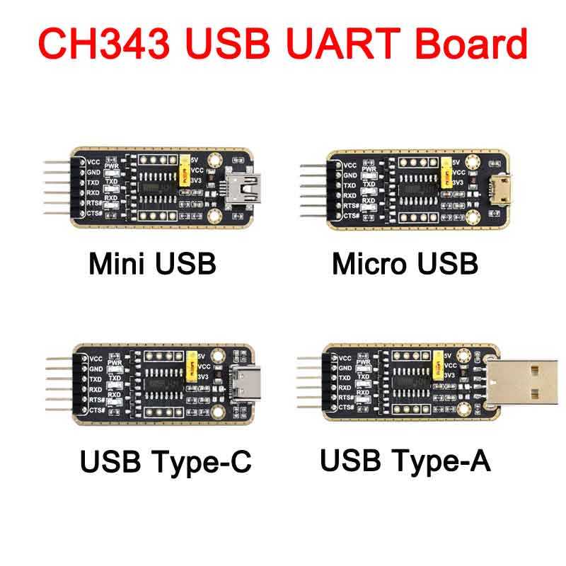 Jual CH343 UART Module USB To UART Module Micro/Mini/Type A/Type C ...