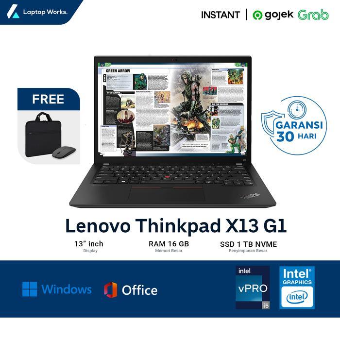 Jual Laptop Lenovo Thinkpad X13 Core I7 gen 10 Ram 16gb Ssd 1tb Bonus ...