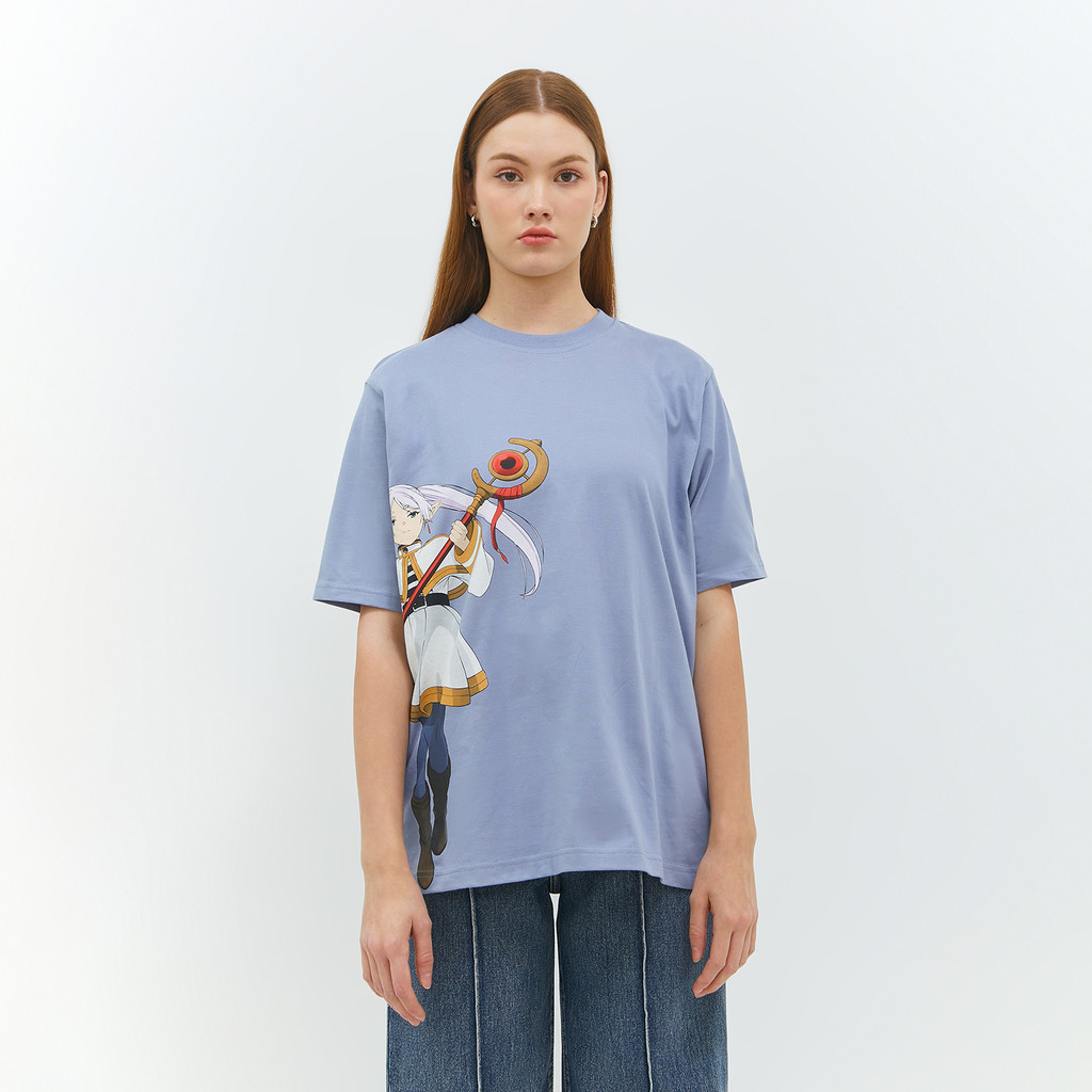 Jual DUST Kaos Unisex Frieren Mimic Chest Biru (D.74290) | Shopee Indonesia