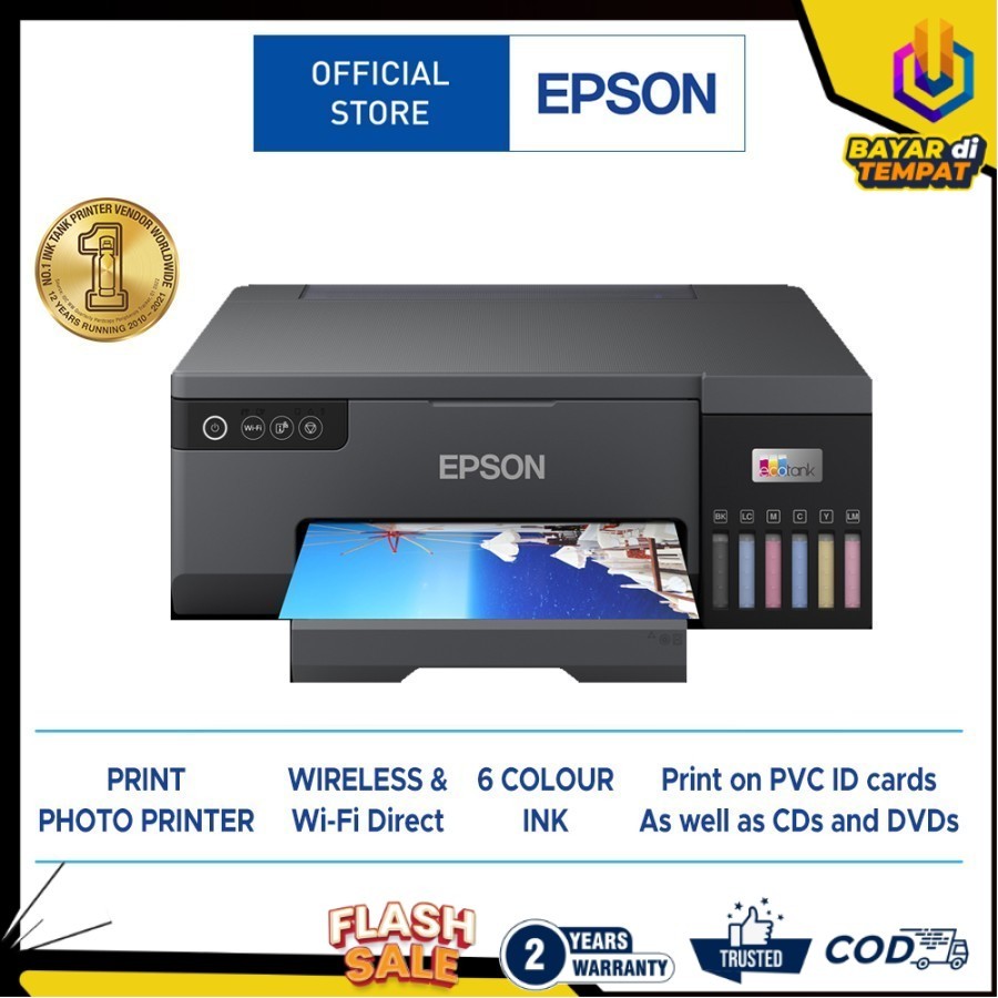 Jual PRINTER EPSON L8050 EcoTank Wi-Fi A4 Ink Tank GRS RESMI | UT COMP ...