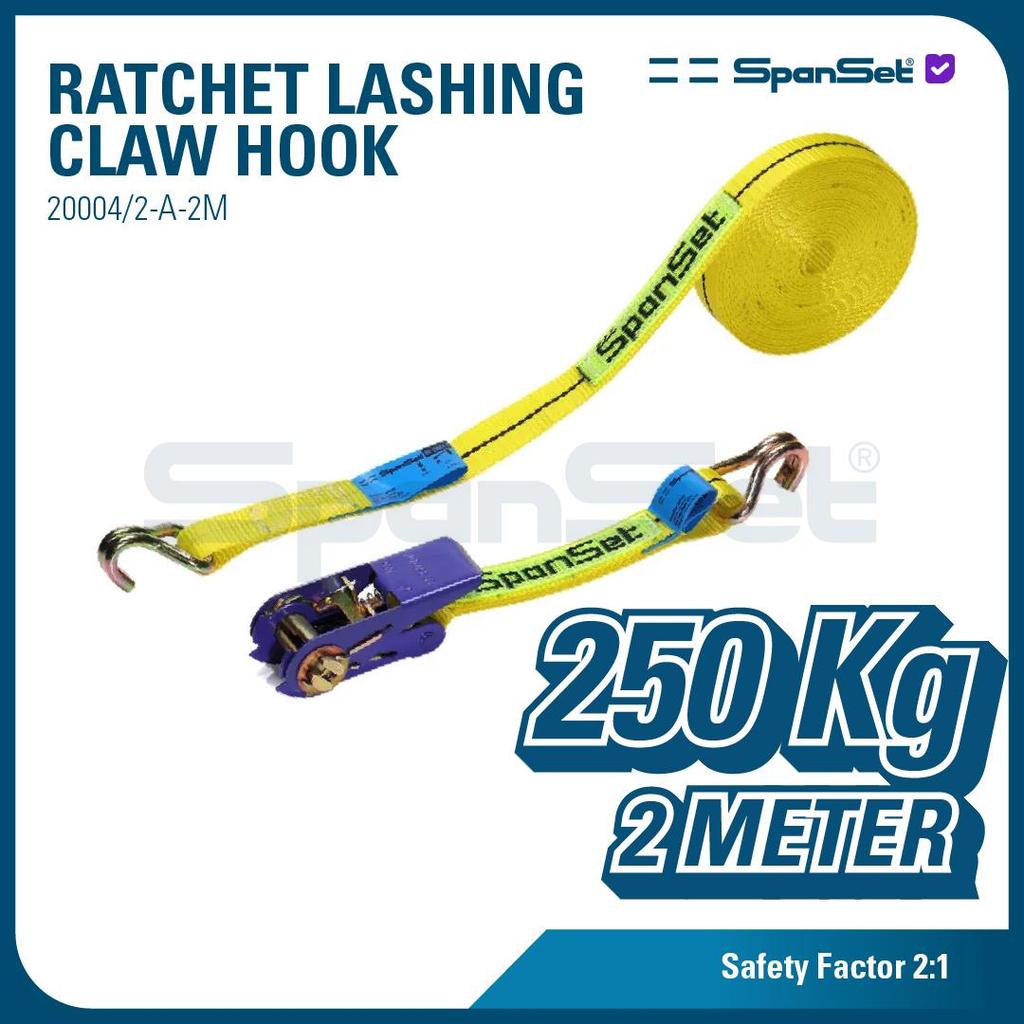 Jual [20004/2-A-2M] SPANSET Tali Ratchet Tie Down Cargo Lashing Track ...