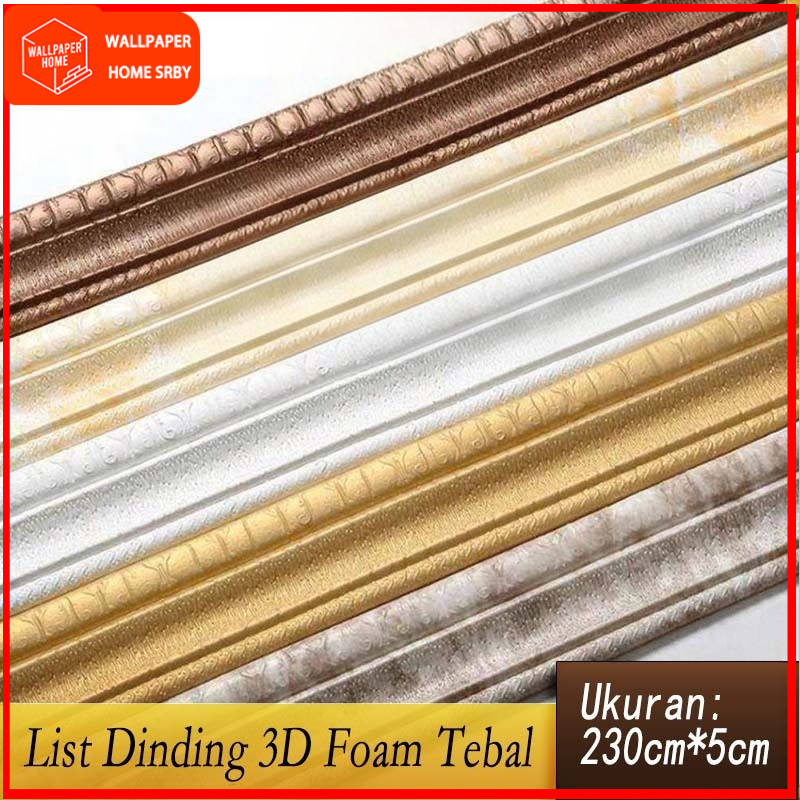 Jual WALLPAPER HOME List Dinding 3D Foam Tebal, Stiker Border, Ukuran 1 ...