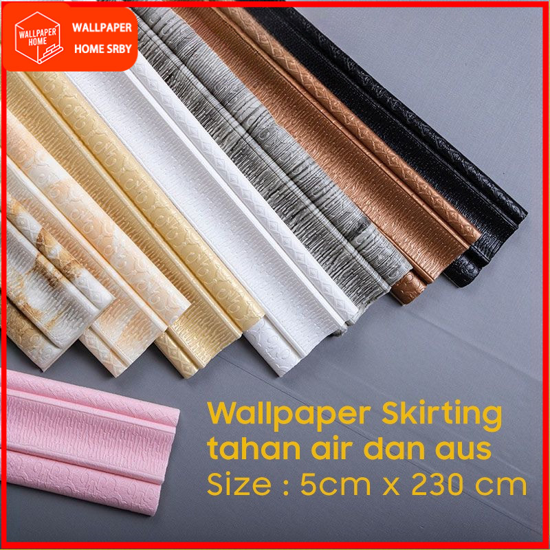 Jual WALLPAPER HOME List Dinding 3D Foam Border Sticker - Panjang 2.3M ...
