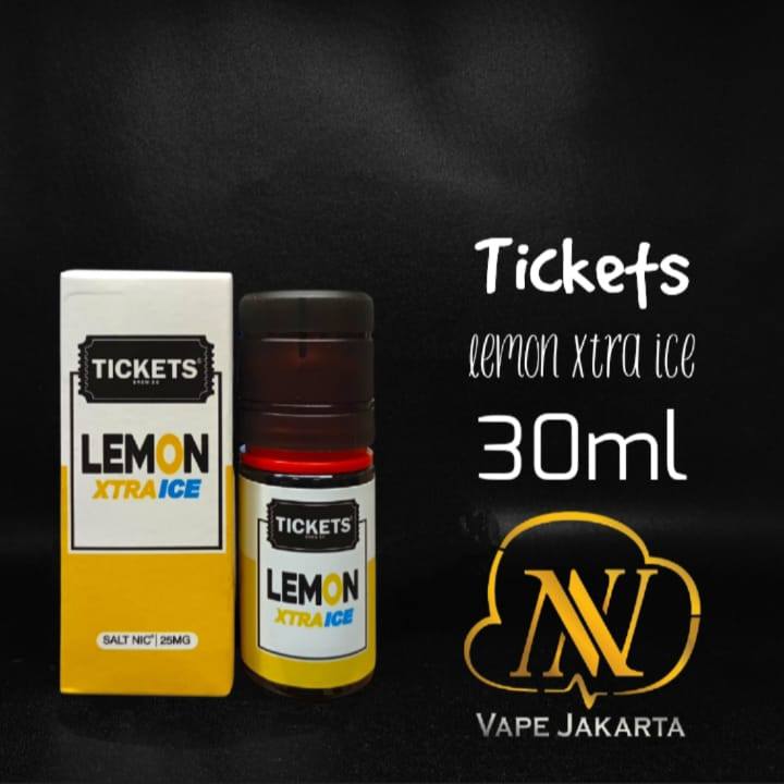 Jual Tickets Lemon Xtra Ice Salt Nic 30ml 25mg by EJM | Shopee Indonesia
