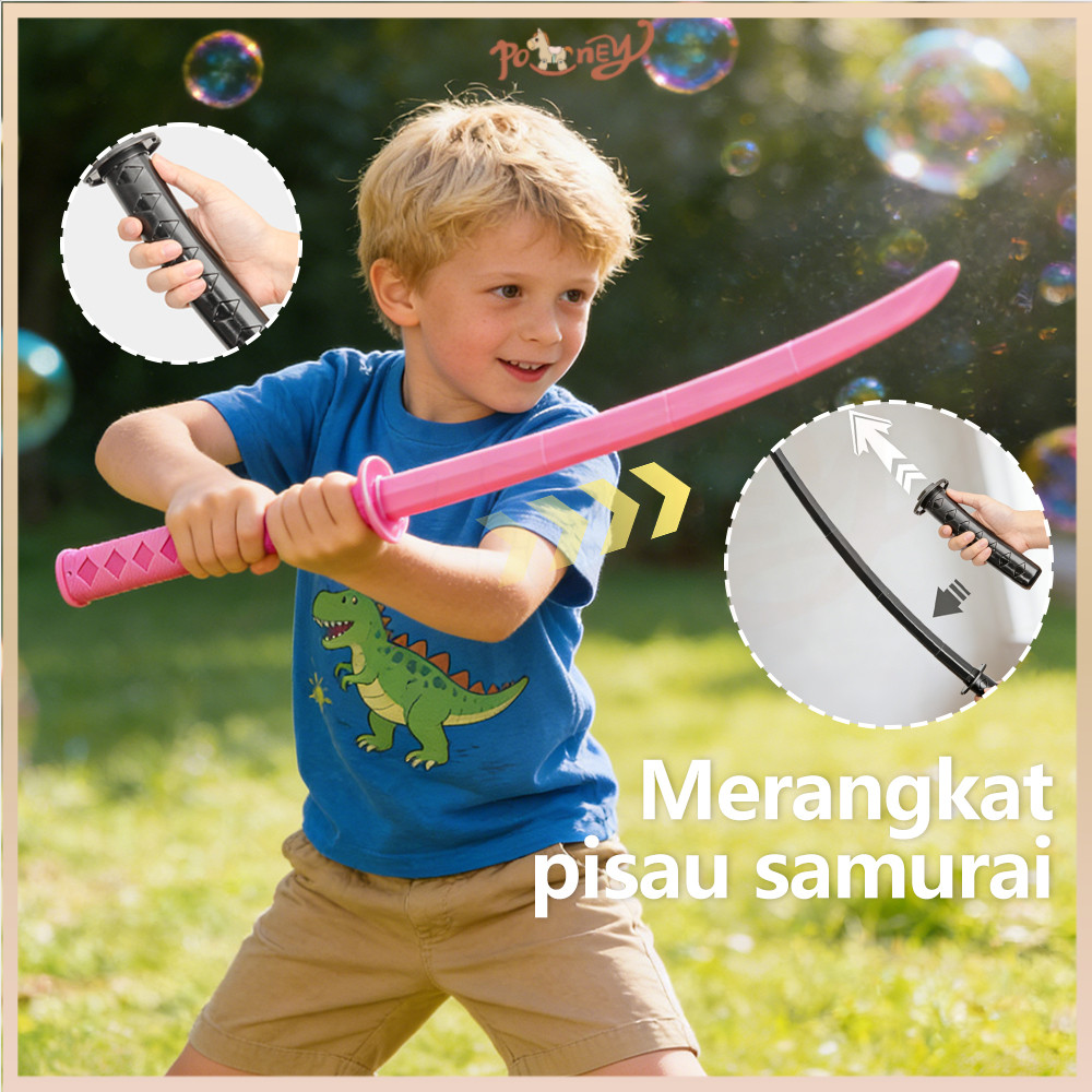 Jual Poney Mainan Pedang Lipat Kimitsu Yaiba Pedang Retractable Pedang ...