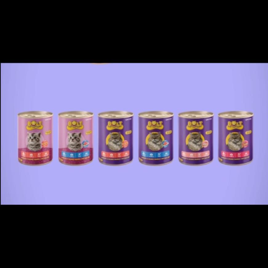 Jual Bolt Kaleng 400gr Makanan Kucing Wet Food - Mix Fish Jelly ...