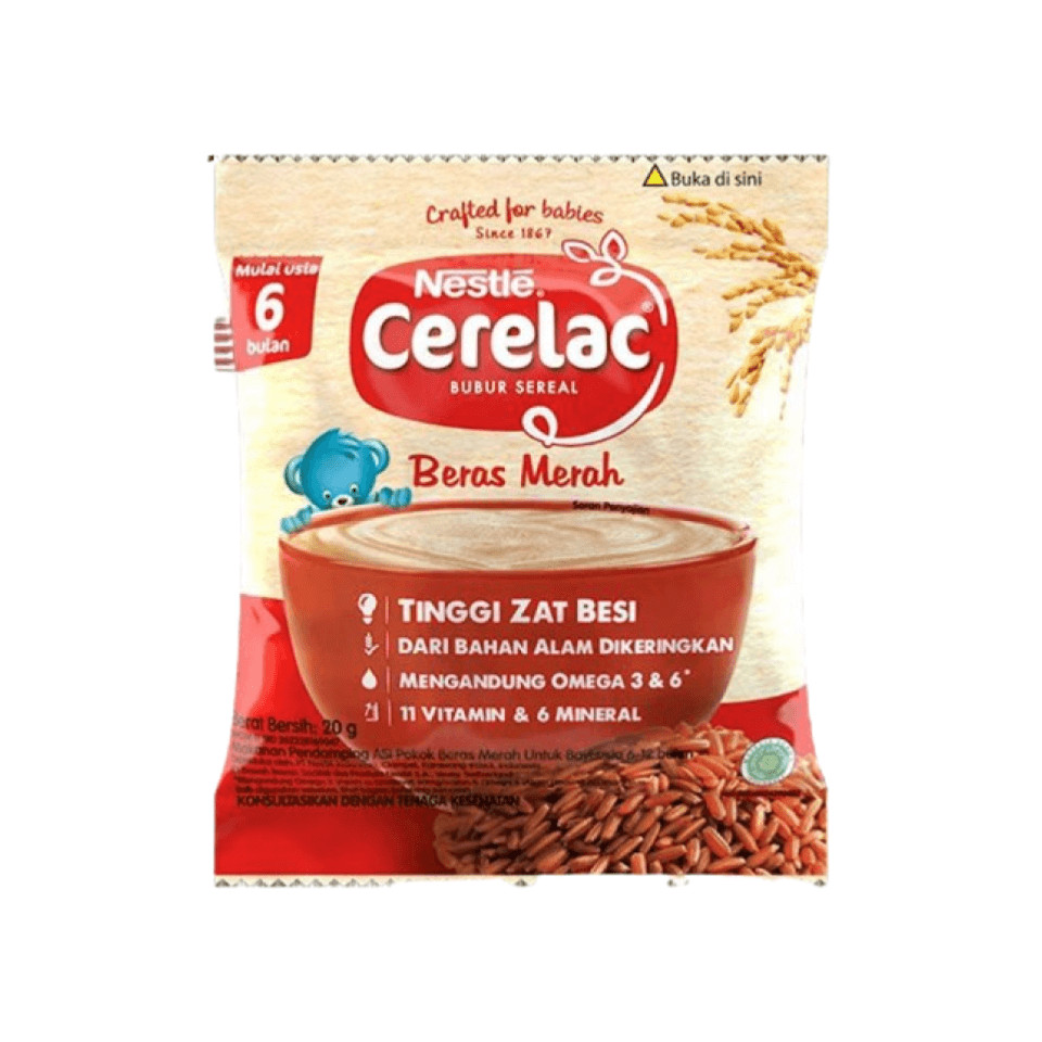 Jual Nestle Cerelac Bubur Bayi Beras Merah Renceng 8 x 20g | Shopee ...