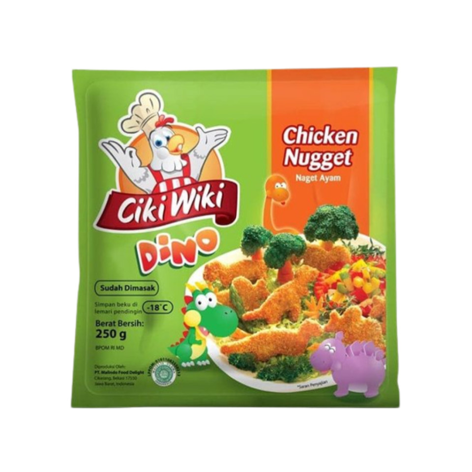Jual Ciki Wiki Nugget Ayam Dinosaurus 250 gr | Shopee Indonesia