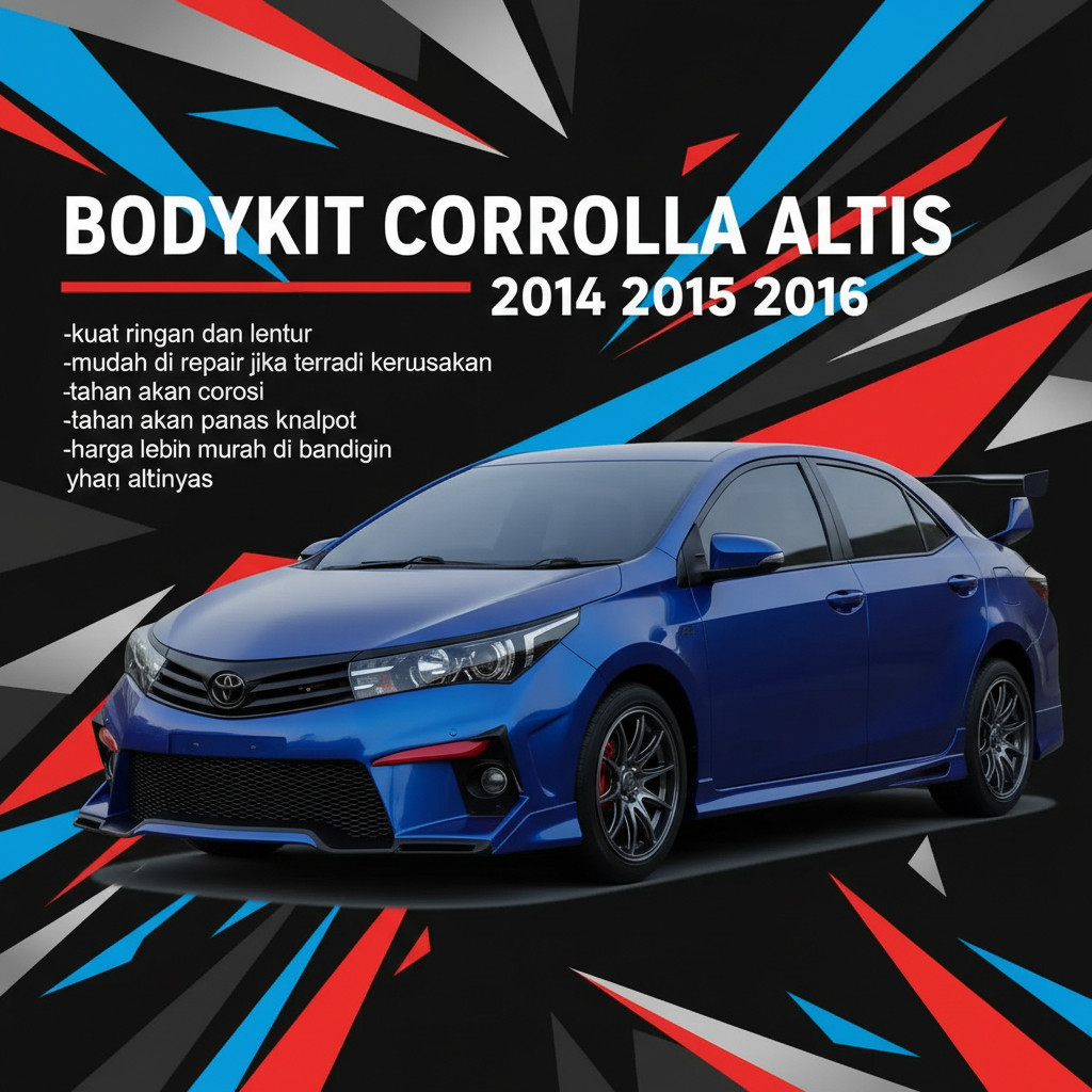 Jual bodikit BODY KIT bodykit toyota altis 2014 2015 2016 BODY KIT ...