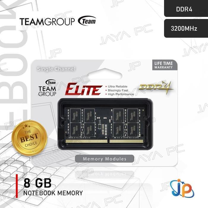 Jual Zee-Comp Memory Ram Team Elite Sodimm DDR4 PC25600 3200Mhz 8GB ...