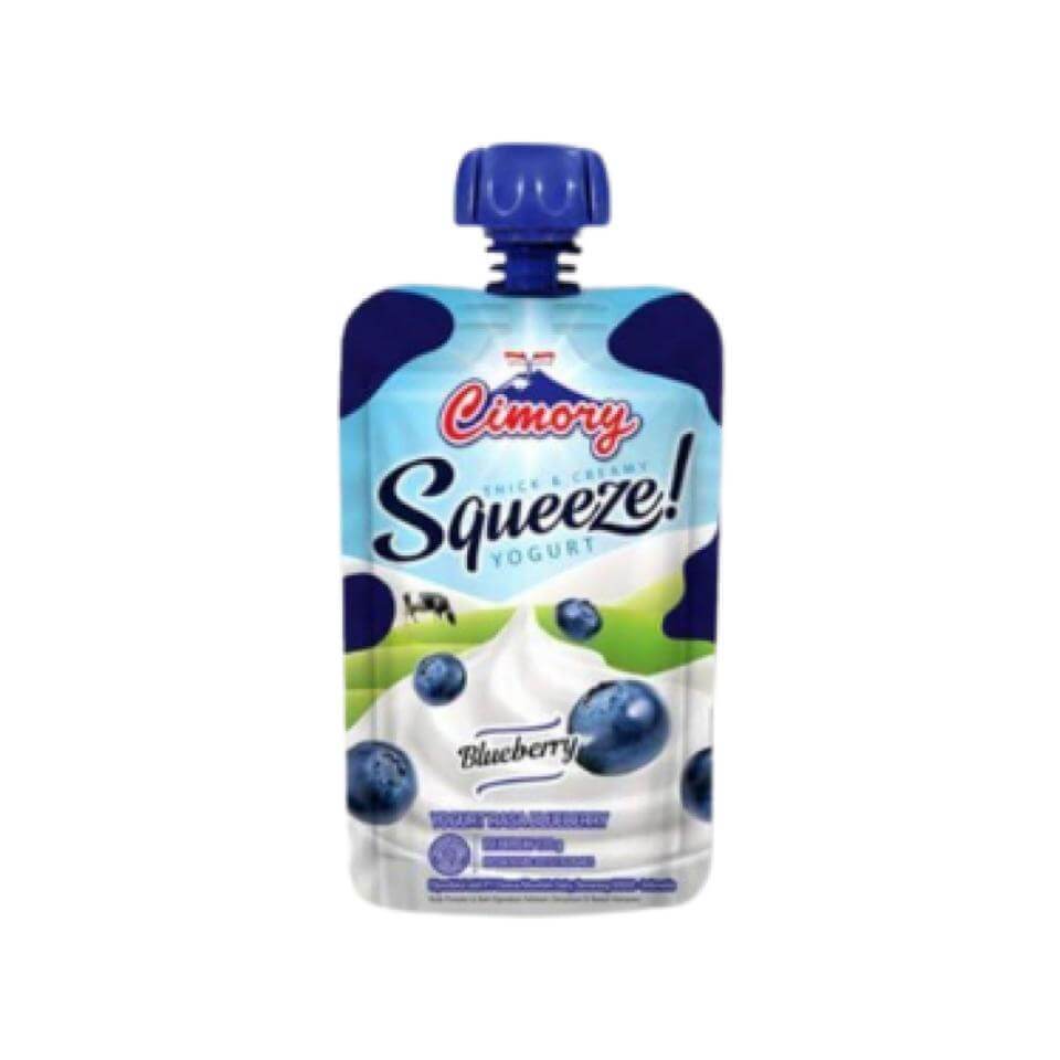 Jual Cimory Yoghurt Squeeze Blueberry Pouch 120 ml | Shopee Indonesia